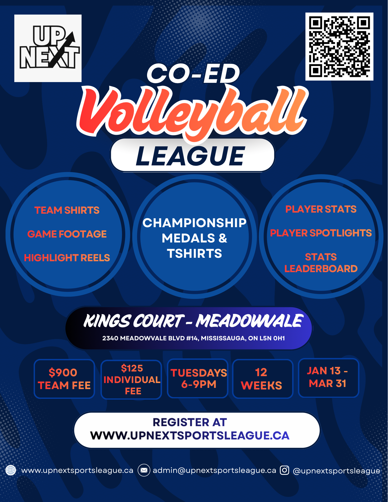 Register | Up Next Sports Leagues Mississauga